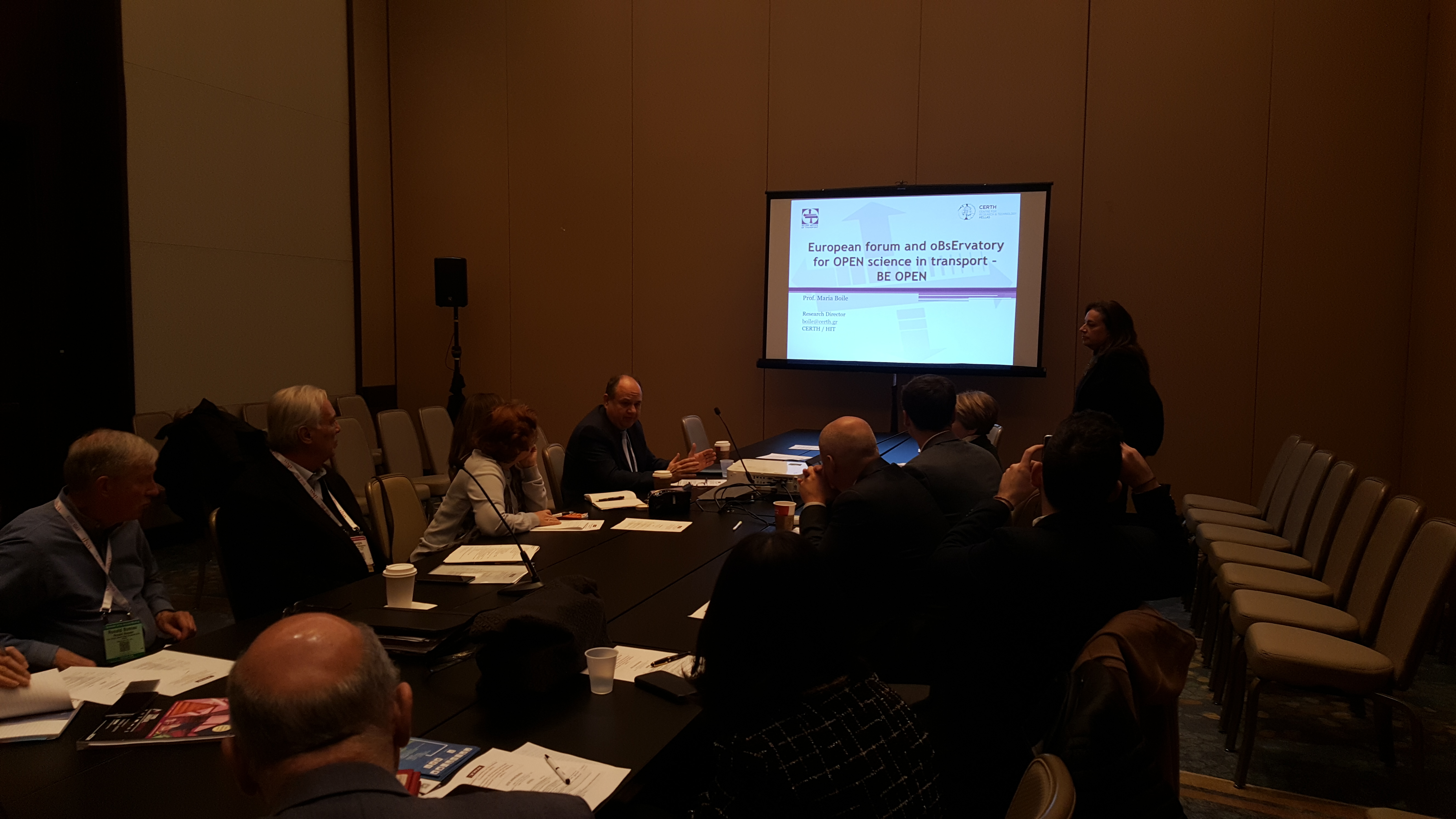 BE OPEN project presented at TRB 2019 Annual Meeting in Washington DC ...